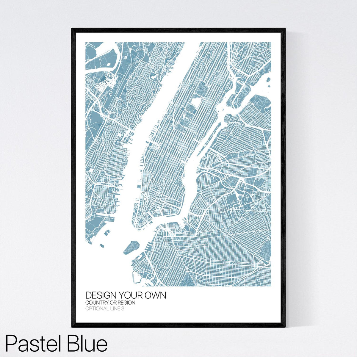 Design Your Own Map Map Art Print - Free International Shipping ...