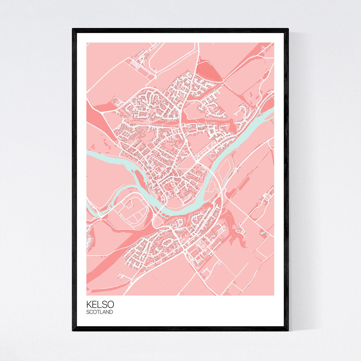 Kelso Map Art Print - Free International Shipping! - Mapply.co