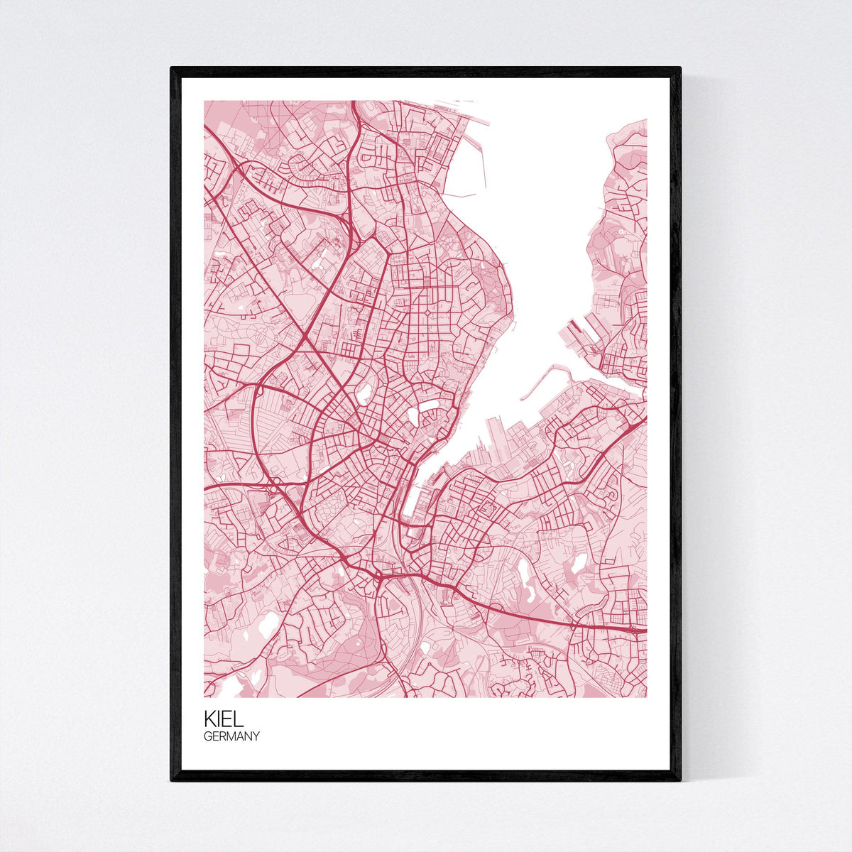 Kiel Map Art Print - Free International Shipping! - Mapply.co