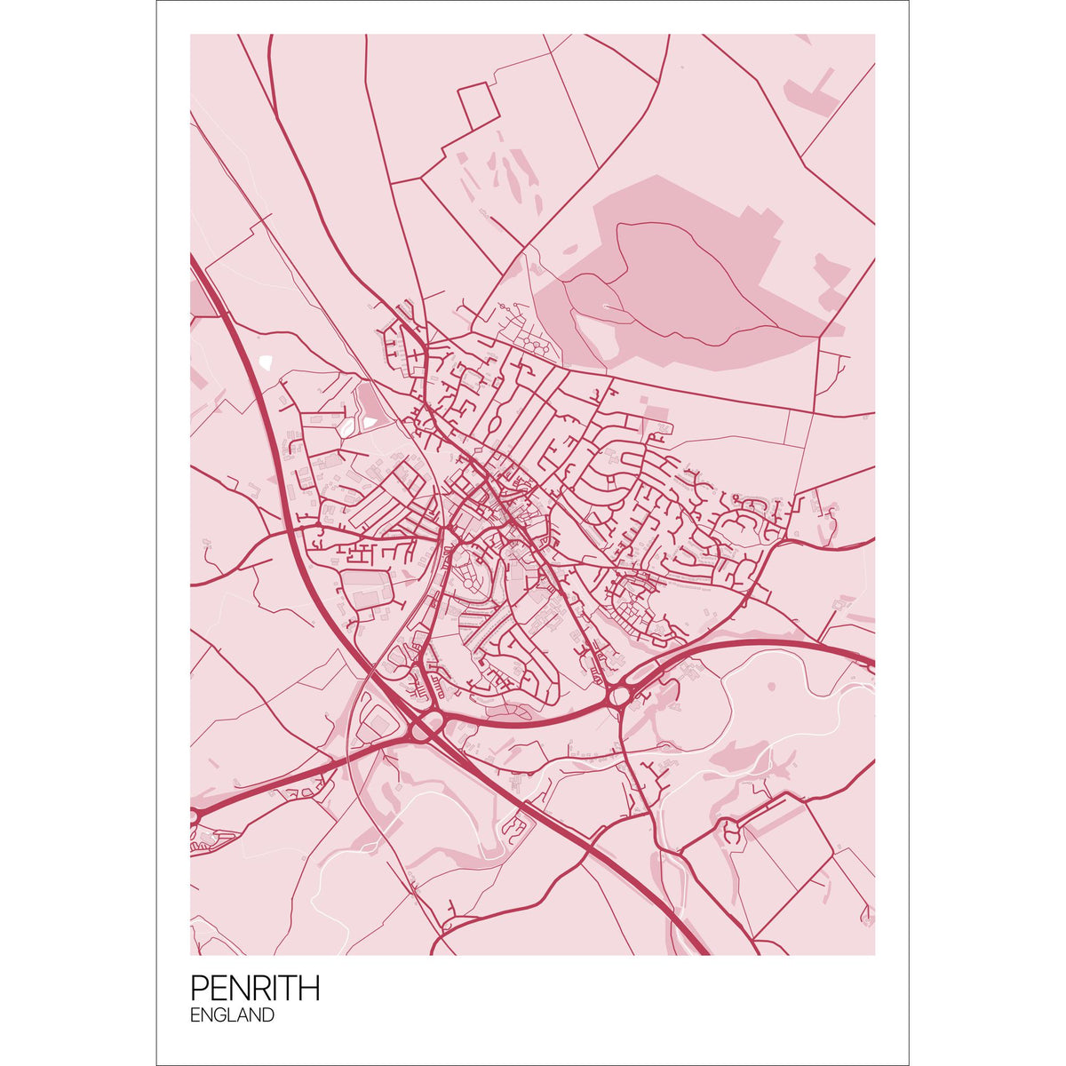 Penrith Map Art Print - Free International Shipping! - Mapply.co